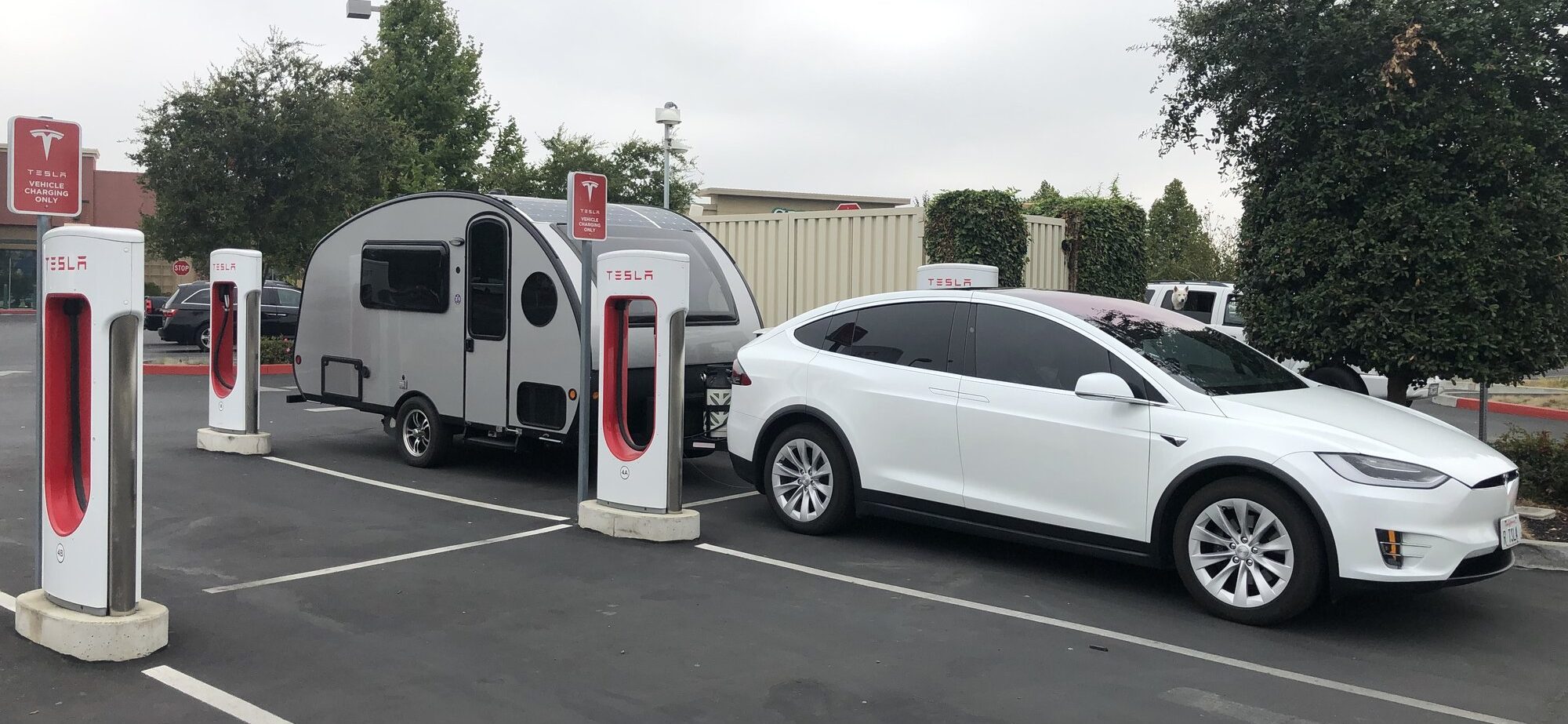 Tesla makes it easy to find charging stations for people pulling trailers